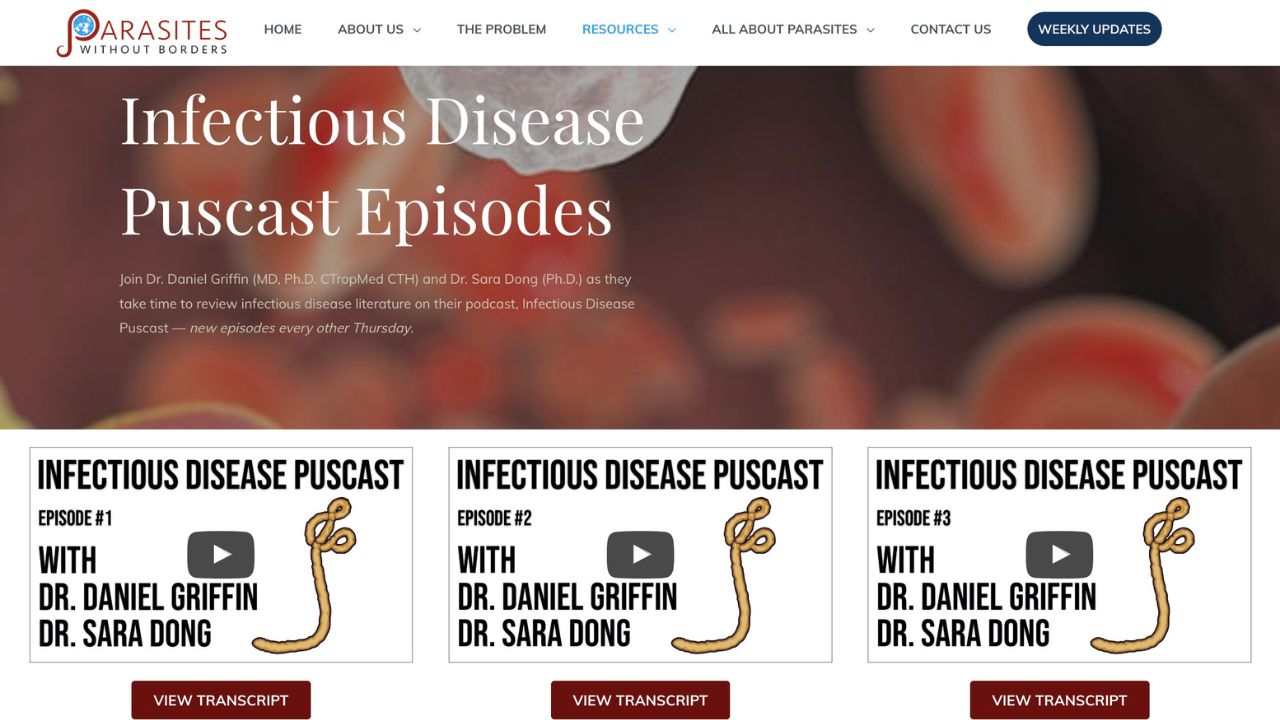 Increasing Access for Infectious Disease Puscast | Parasites without ...